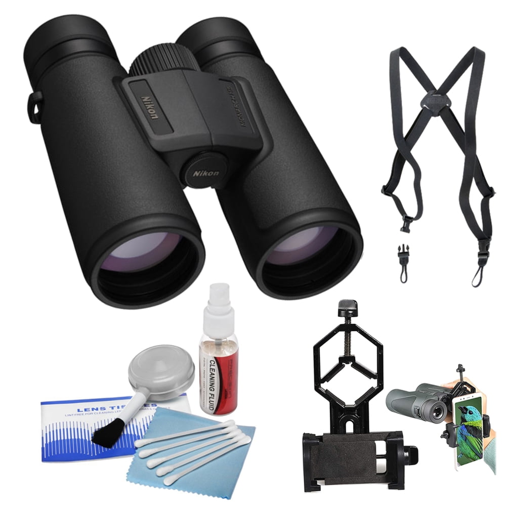 Nikon 10x42 Monarch M5 Binoculars | Black Bundle with Binocular Harness ...