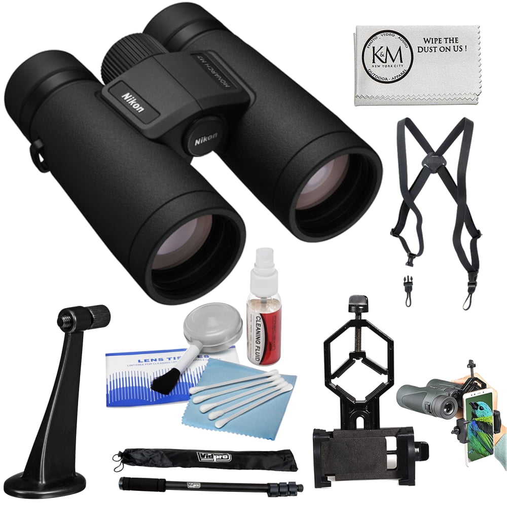 Nikon 10x42 Monarch M7 Binoculars Bundle with Harness + Smartphone to ...