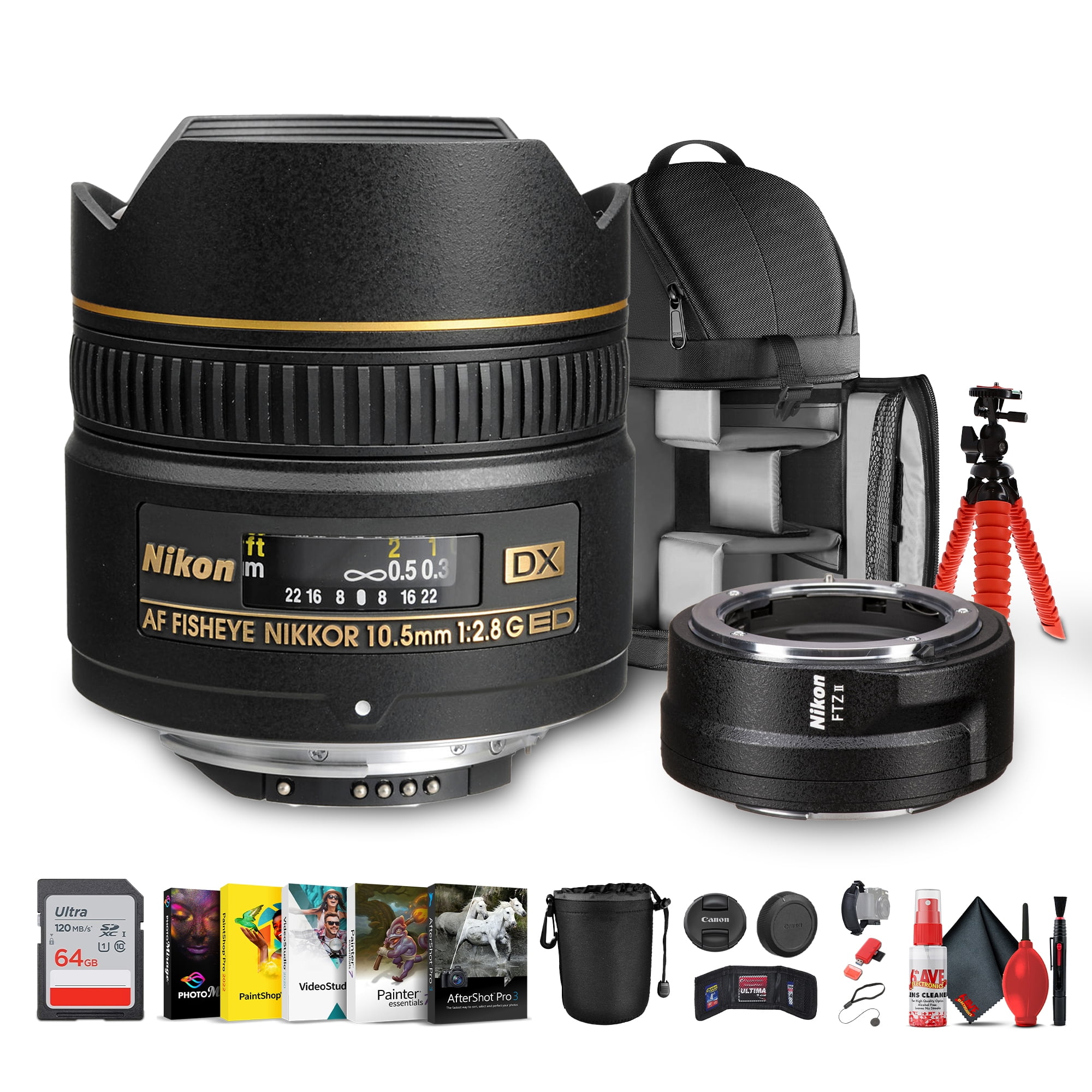 Nikon AF DX Fisheye-NIKKOR 10.5mm f/2.8G ED Lens | Ultra-Wide Fisheye Lens | for Creative ...