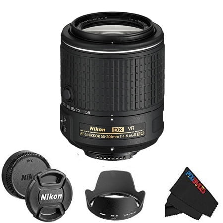 Nikon AF-S DX NIKKOR 55-200mm f/4-5.6G ED VR II Lens + Pixi Starter ...