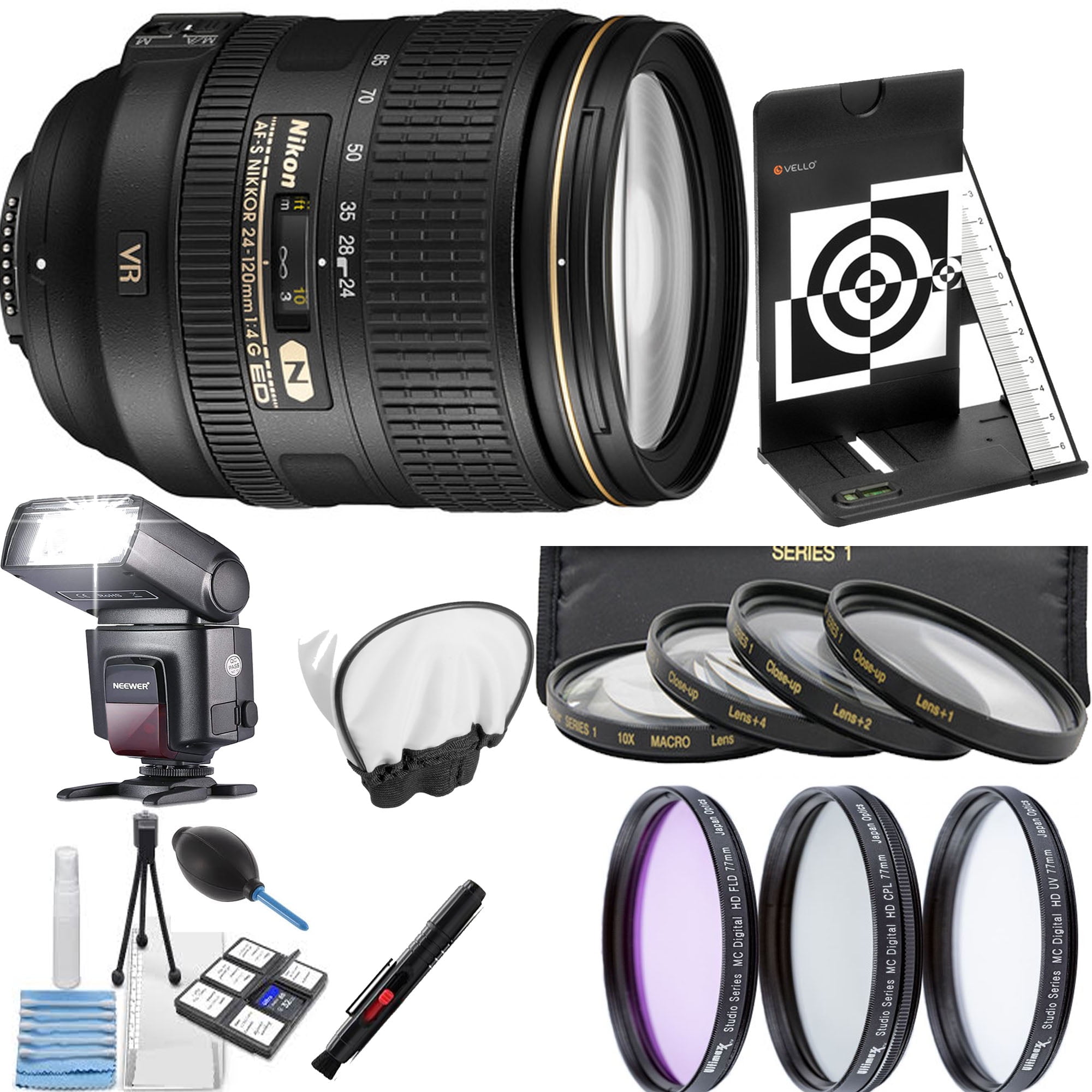 Nikon AF-S NIKKOR 24-120mm f/4G ED VR Zoom Lens Additional Accessories ...