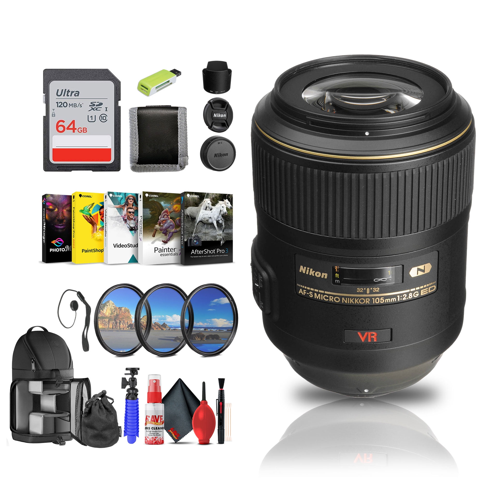 Nikon AF-S VR Micro-NIKKOR 105mm f/2.8G IF-ED Macro Lens for Nikon DSLR ...