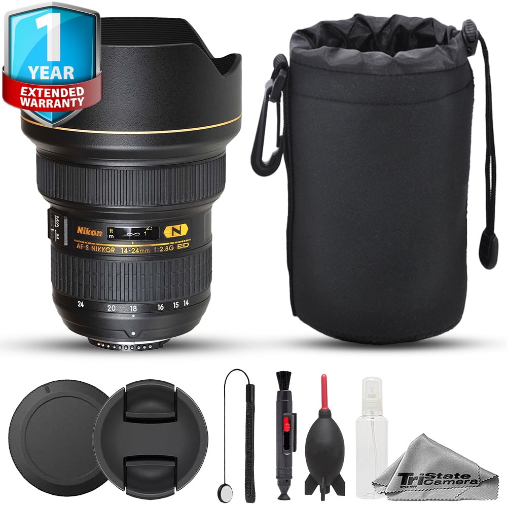 Nikon AF-S Zoom Nikkor 14-24mm f/2.8G ED AF Lens - 6pc Care Kit + 1Yr ...