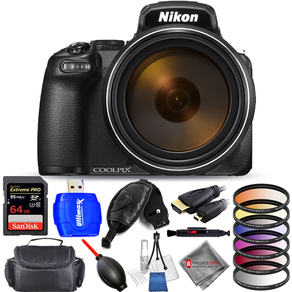 Nikon COOLPIX P1000 16MP 4K UHD Digital Camera 26522 - Pro Bundle with ...