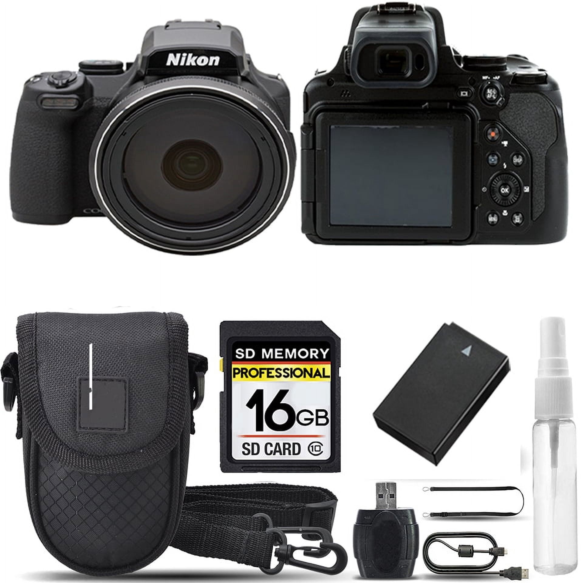 Nikon Coolpix P1000 Digital Camera 83x Optical Zoom Wifi Case Tripod
