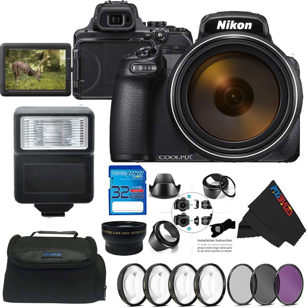 Nikon COOLPIX P1000 Digital Camera, 32Gb Pixi Pro Bundle, Bridge ...