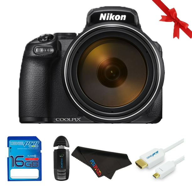 Nikon COOLPIX P1000 16MP Digital Camera with NIKKOR 24-3000mm Lens ...