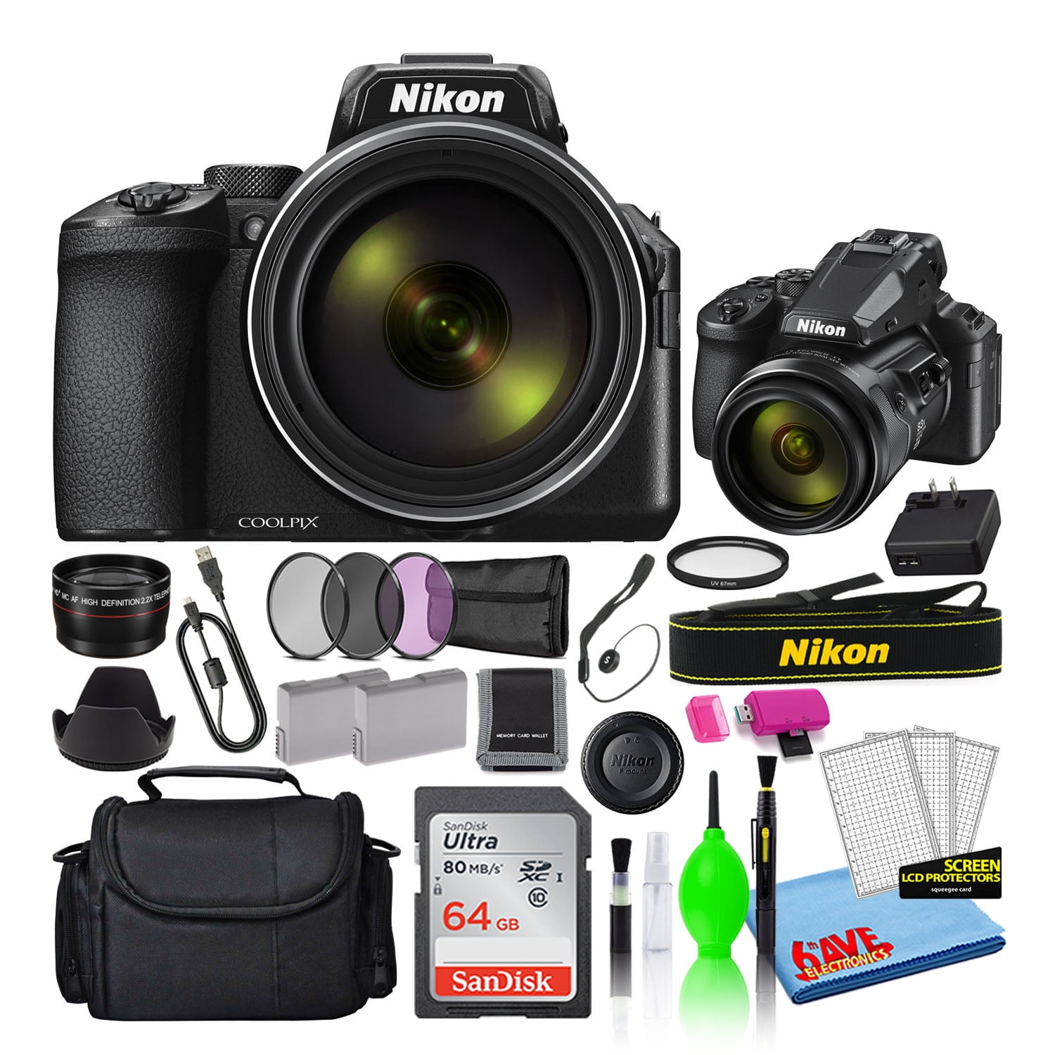Nikon COOLPIX P950 16MP Super Zoom Digital Camera (26532) Package with ...
