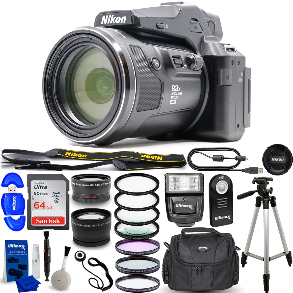 Nikon COOLPIX P950 Digital Camera - 15PC Accessory Bundle - Walmart.com
