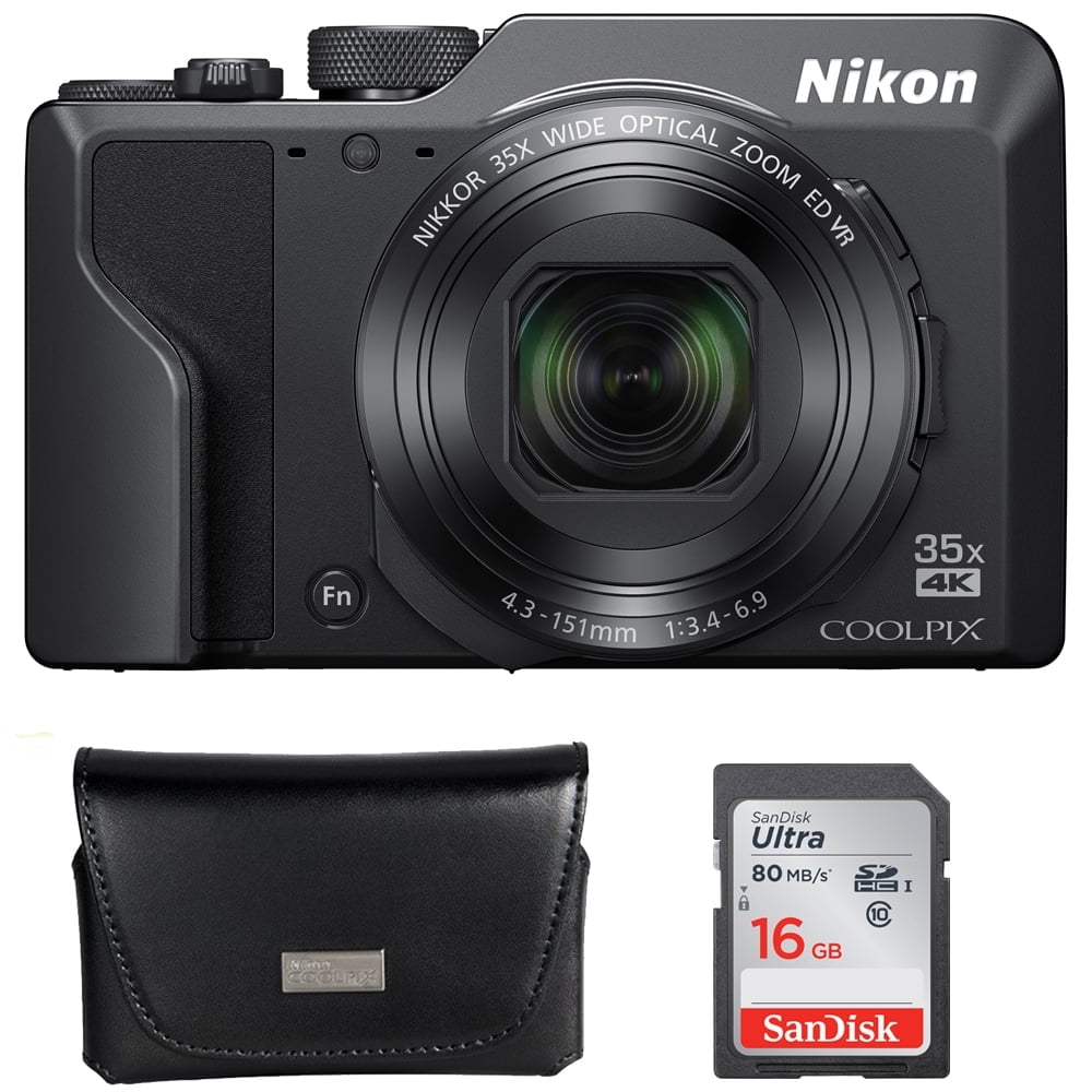 Nikon Coolpix A1000 16 Megapixel Compact Camera, Black - Walmart.com