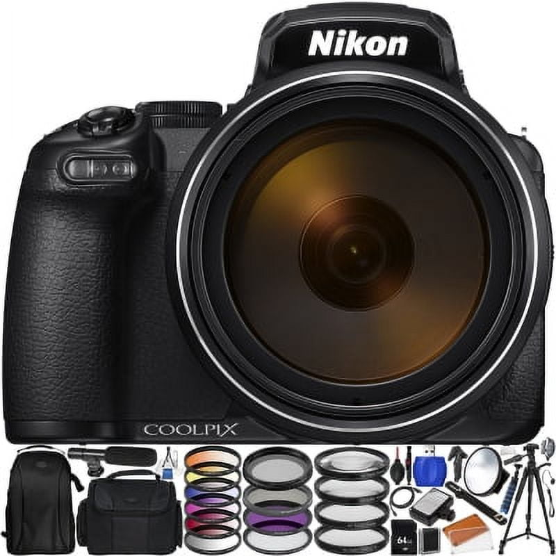 Nikon Coolpix P1000 Digital Camera Pro Bundle with Zoom Lens, Wifi ...