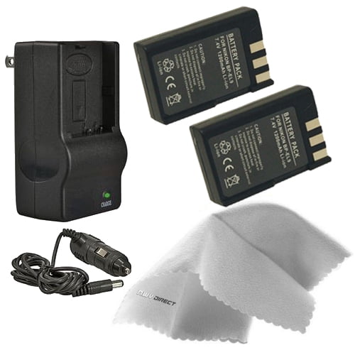 Nikon D5000 High Capacity 'Intelligent' Batteries (2 Units) + AC/DC ...