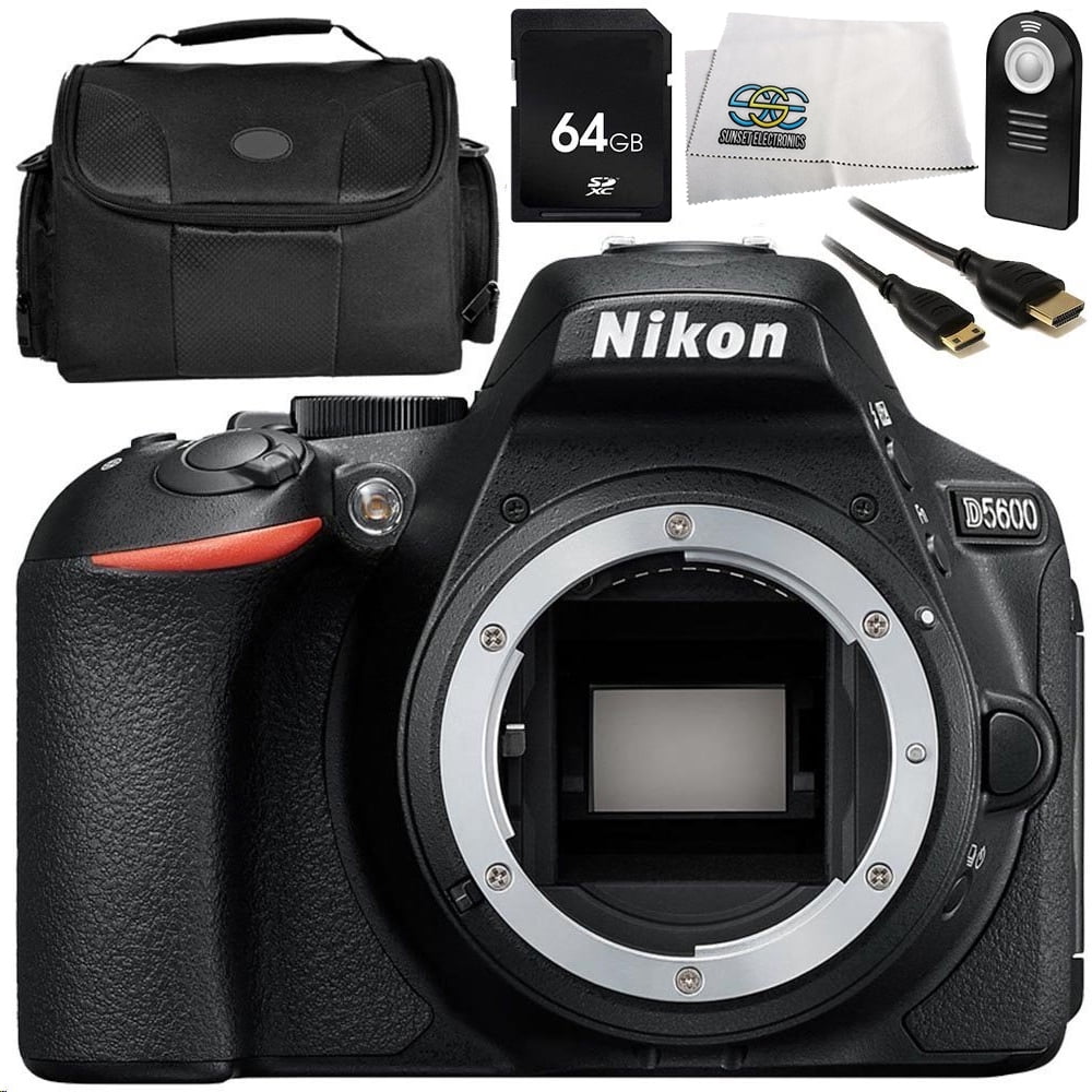Nikon D5600 DSLR Camera (Body Only) 9PC Accessory Bundle – Includes ...