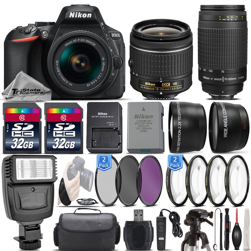 Nikon D5600 DSLR Camera - Kit J13 (International Version) - Walmart.com