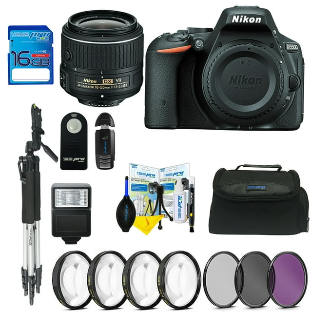 Nikon D5600 DSLR Digital Camera + Nikon DX VR AF-P Nikkor 18-55mm Lens ...
