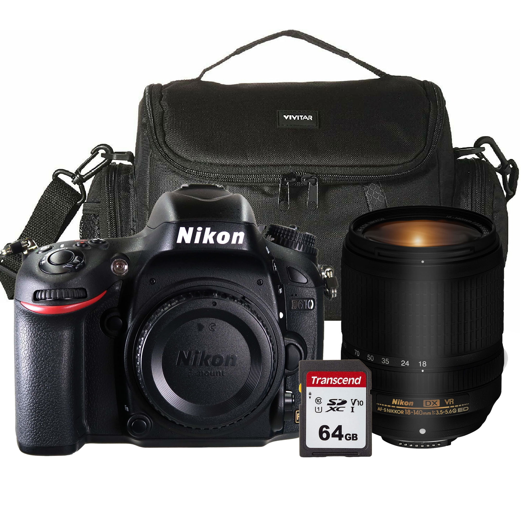 Nikon D610 24.3MP Digital SLR Camera with AF-S DX 18-140mm ED VR Lens ...
