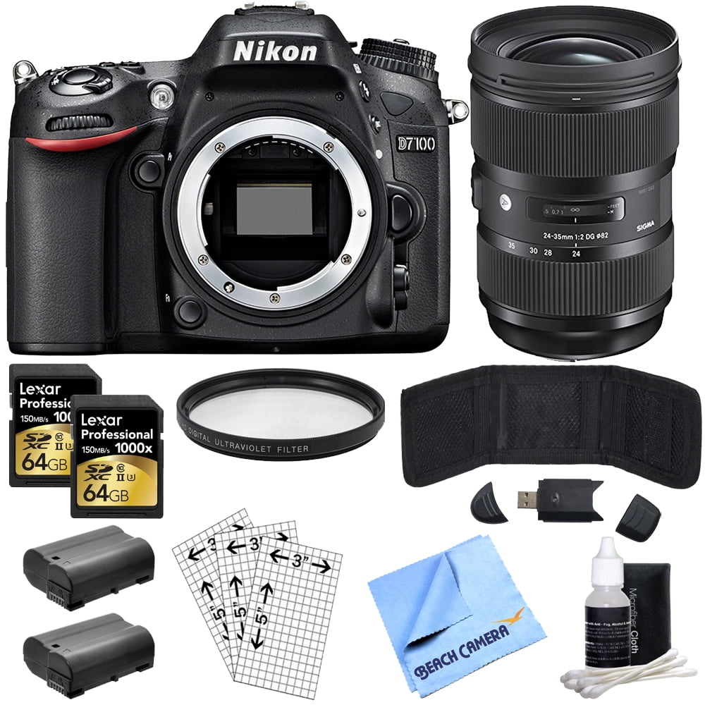 Nikon D7100 DX-Format HD-DSLR Body w/ 3.2" LCD Monitor w/Lens Pwr ...