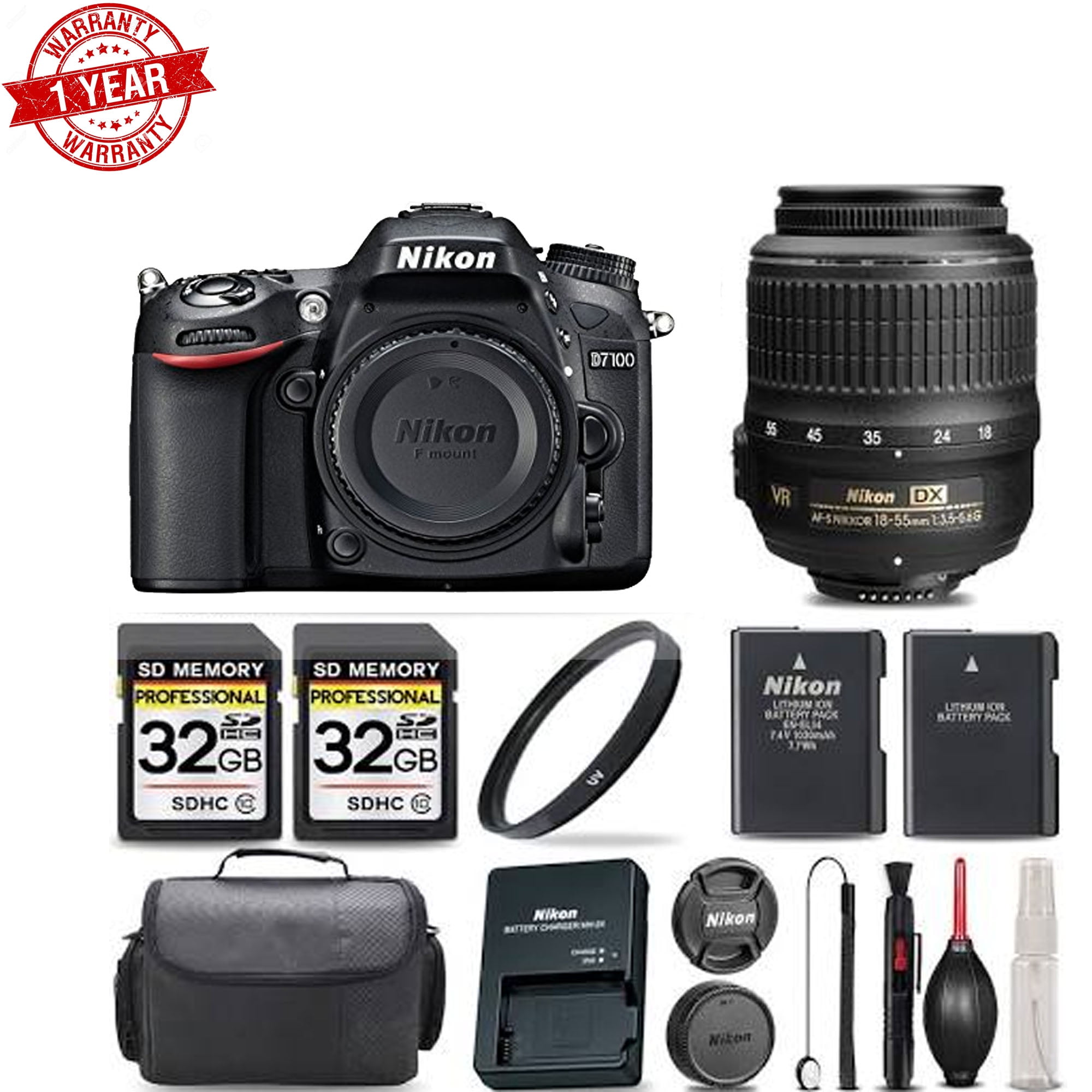 Nikon D7100 Digital SLR Camera 24.1MP with 18-55mm VR + Ultra Savings ...