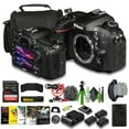 Nikon D7200 DSLR Camera 24.2MP DX Format Bundle 64GB Card Dual Battery ...