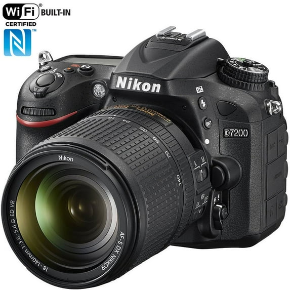 Nikon Professional D7200 DSLR Camera, 24.2 MP DX-Format, 18-140mm VR ...