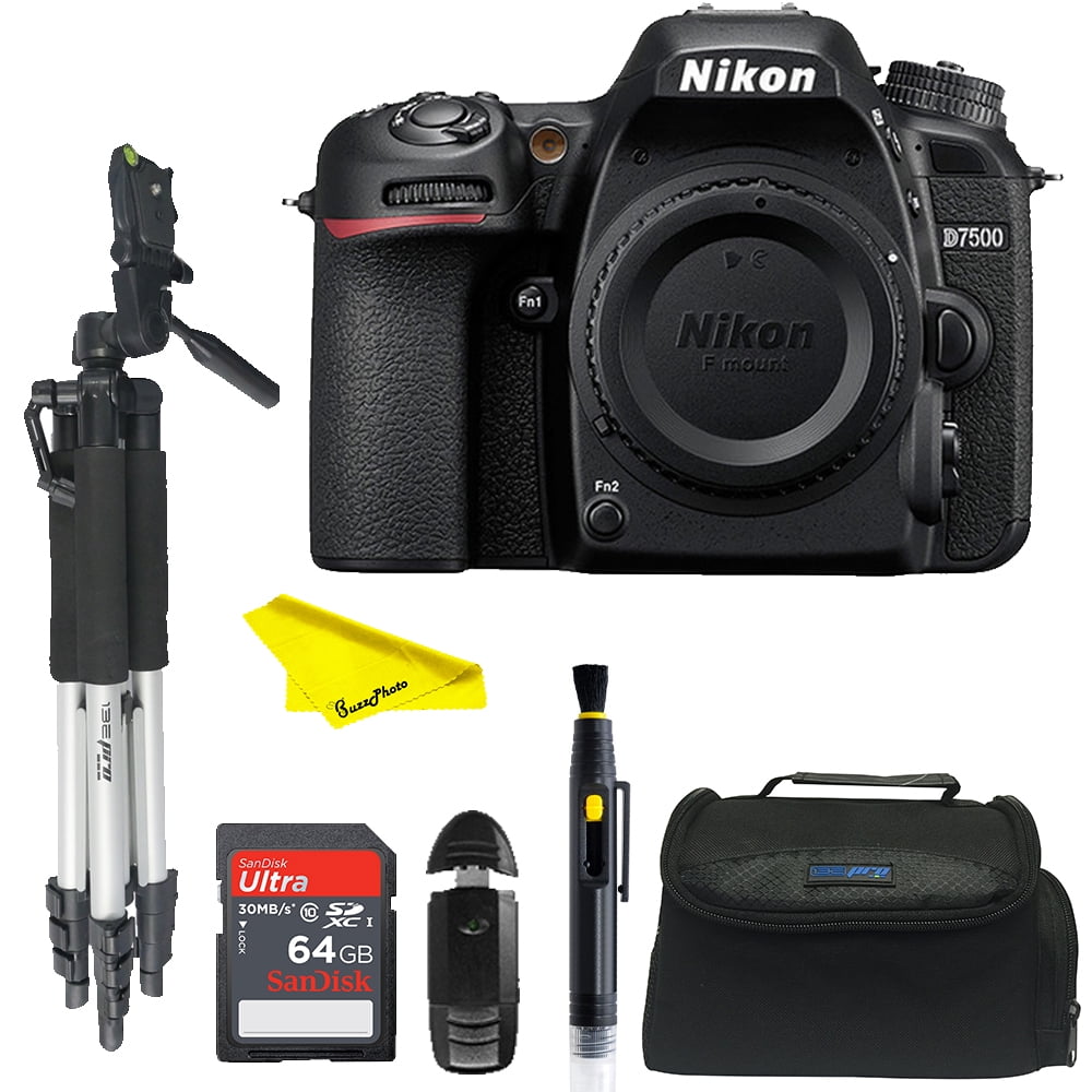 Nikon D7500 DSLR Camera (Body) Bundled with 64 GB Memory card+Other ...