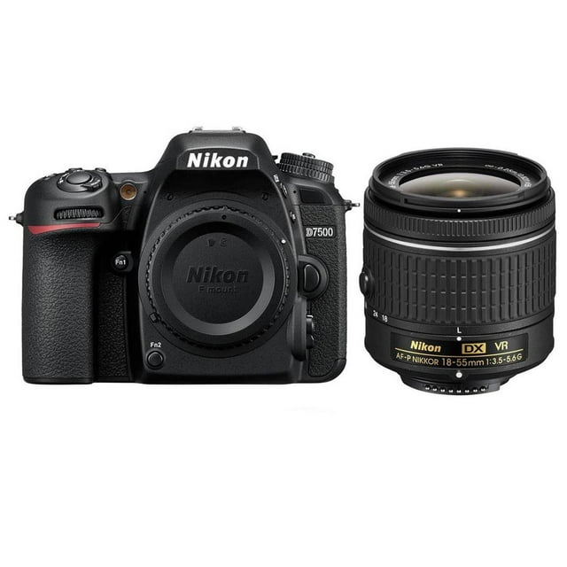 Nikon D7500 DSLR Camera Kit, Professional DX-format with Wi-Fi, 18-55 ...