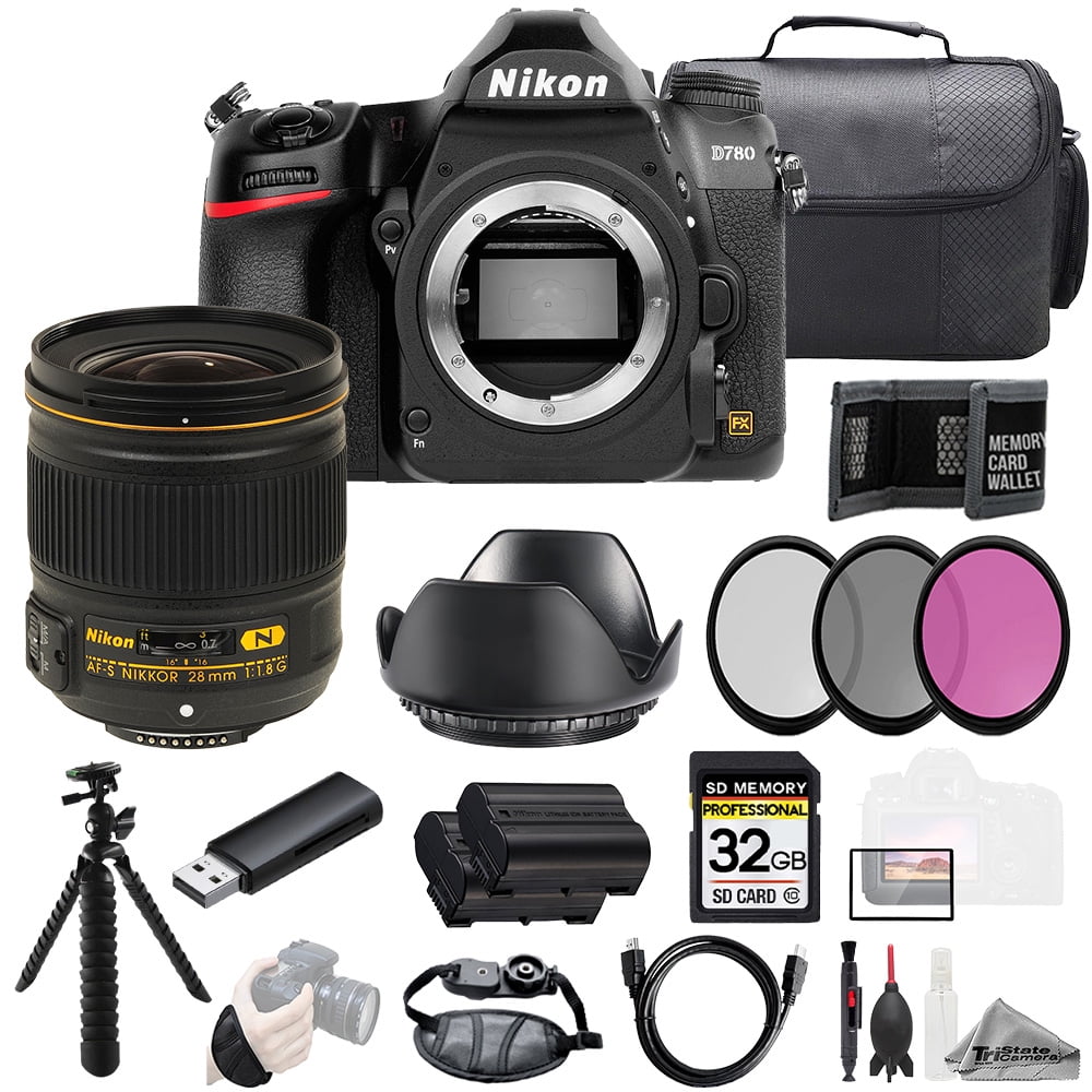 Nikon D780 + AF-S NIKKOR 28mm f/1.8G Lens +32GB + Ext Bat+ 3 PC Filter ...