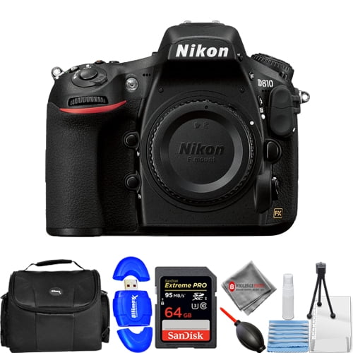 Nikon D810 36.3MP FX-Format DSLR Camera Body Only STARTER BUDNLE with ...