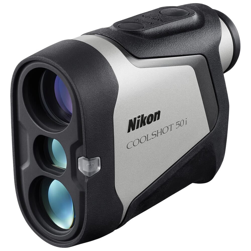 Nikon CoolShot 50i Golf Laser Rangefinder with Magnet, Case, Grey/Black ...