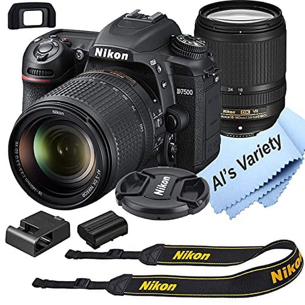Nikon D7500 DSLR Camera Kit with 18-140mm VR Lens, Built-in Wi-Fi, 20.9 ...