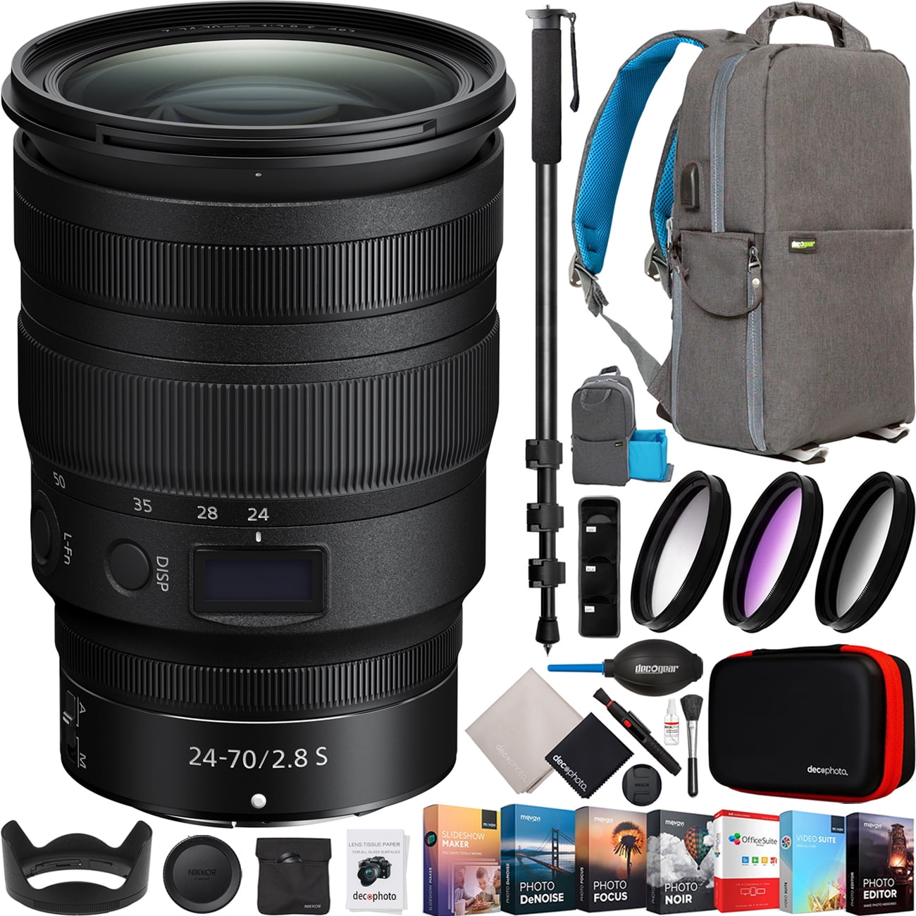 Nikon NIKKOR Z 24-70mm f/2.8 S Lens for Z Series Mirrorless Cameras ...
