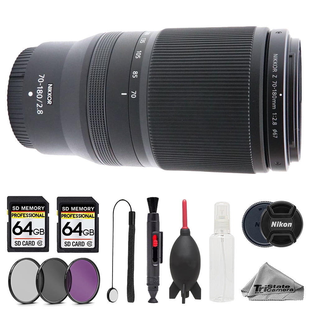 Nikon NIKKOR Z 70-180mm f/2.8 Lens - 10pc 128GB Memory Bundle ...