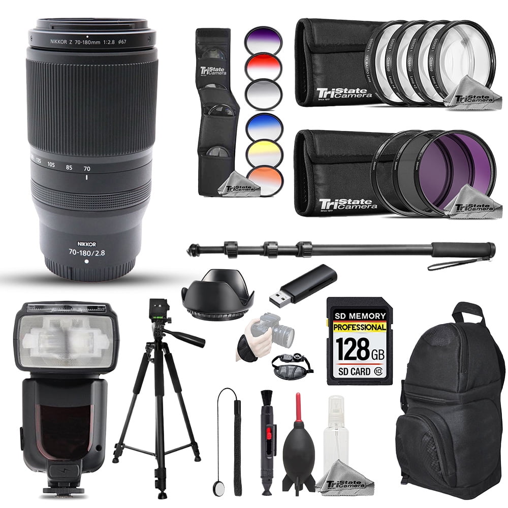 Nikon NIKKOR Z 70-180mm f/2.8 Lens - 26pc 128GB Ultimate Accessory Kit (International Version ...
