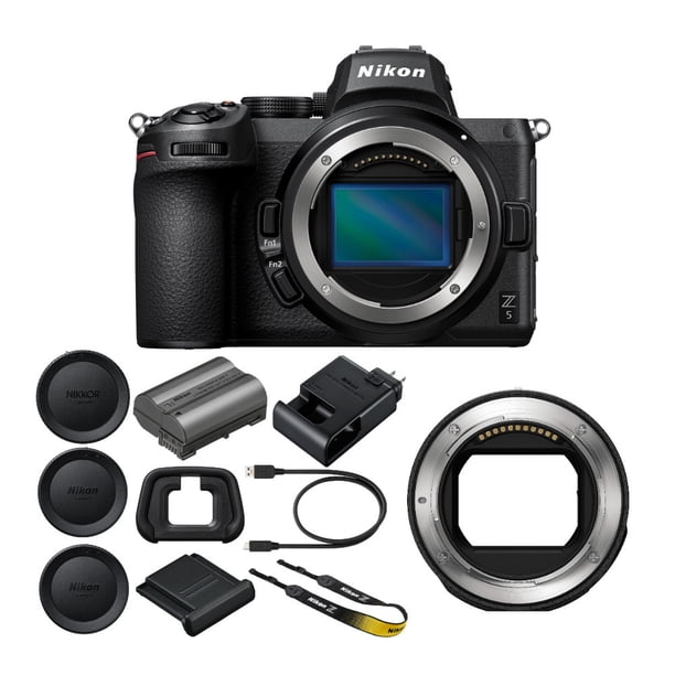 Nikon Z 5 FX-format Mirrorless Camera Body with FTZ II Mount Adapter ...