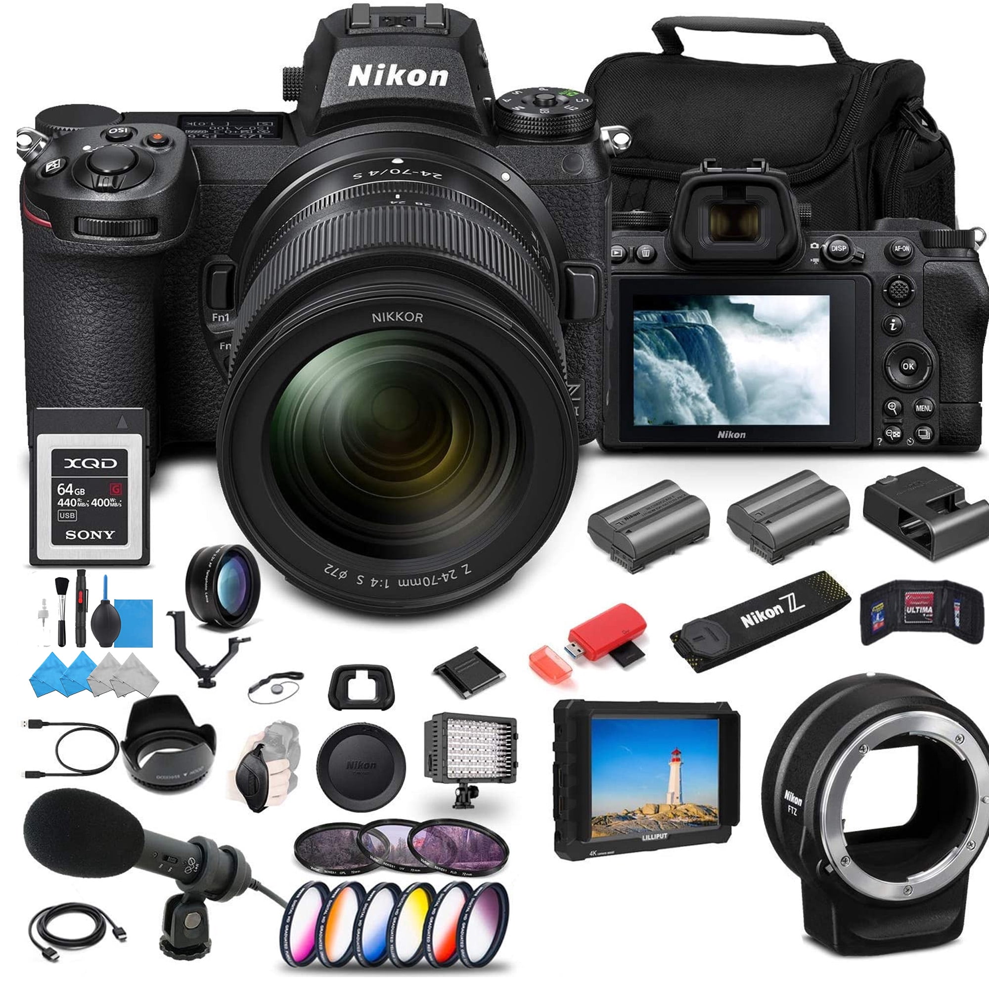 Nikon Z 6II Mirrorless Digital Camera 24.5MP with 24-70mm f/4 Lens ...