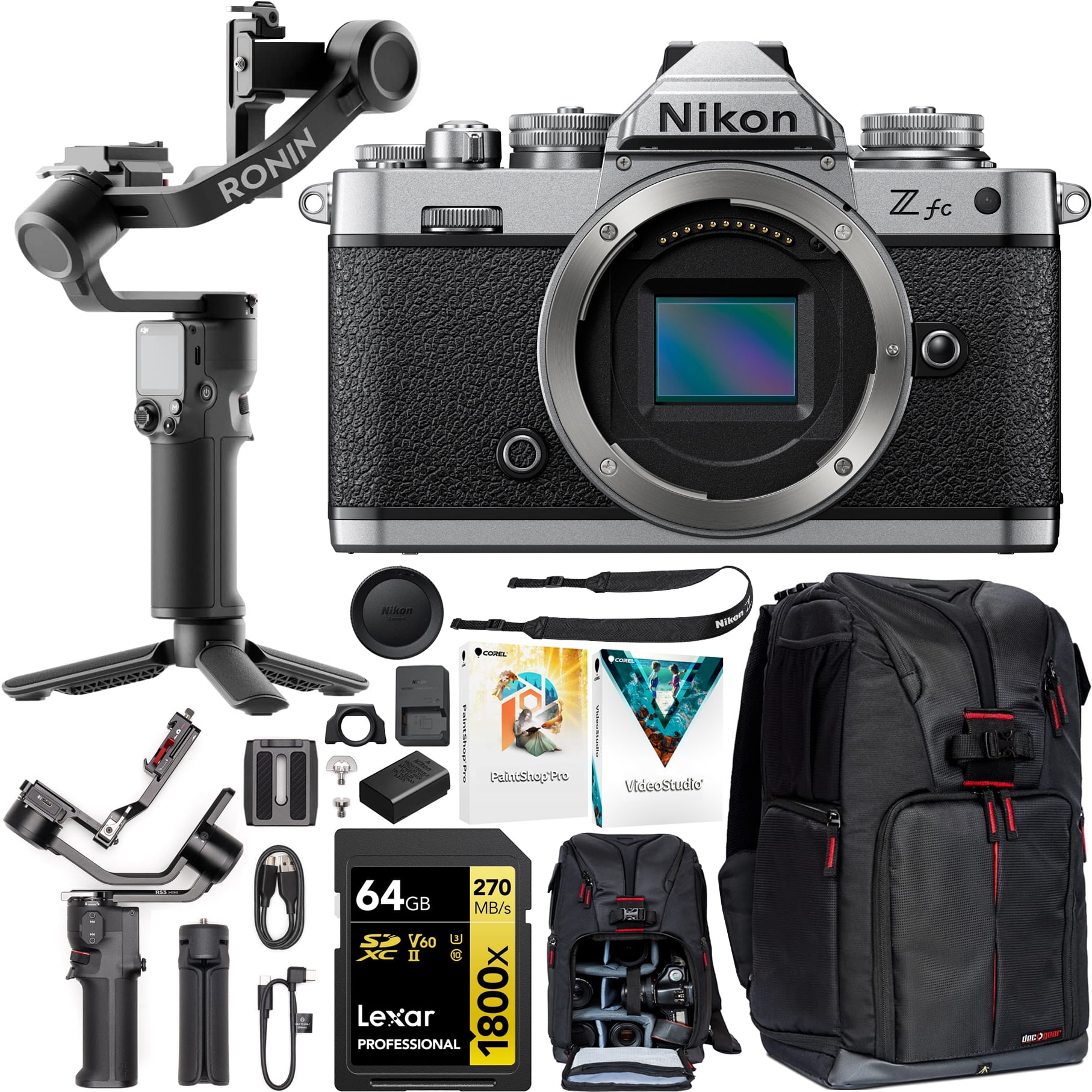 Nikon Z fc Mirrorless Camera 4K DX Body 1671 Filmmaker's Bundle ...