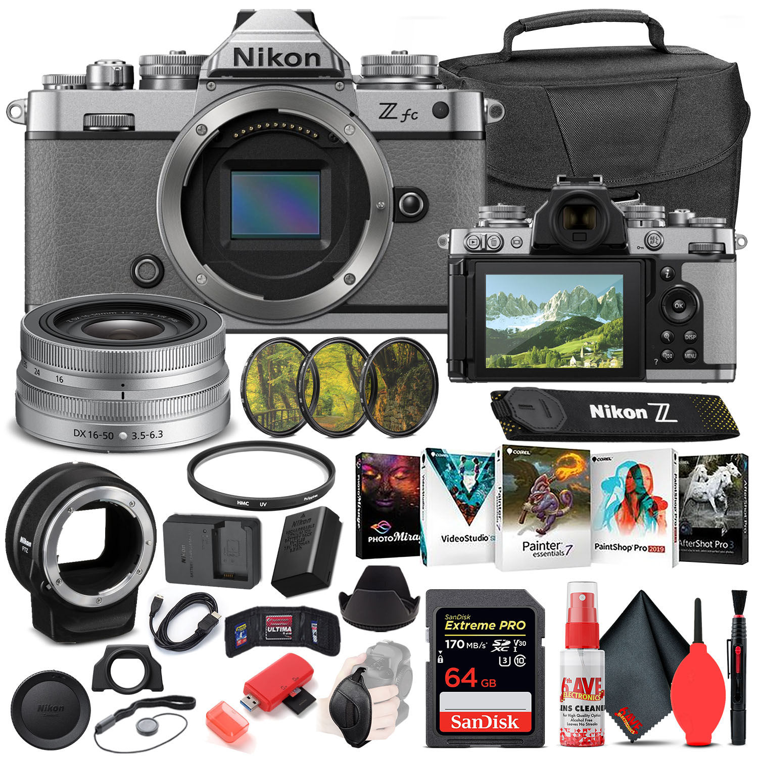 Nikon Z fc Mirrorless Digital Camera with 16-50mm Lens (Natural Gray ...
