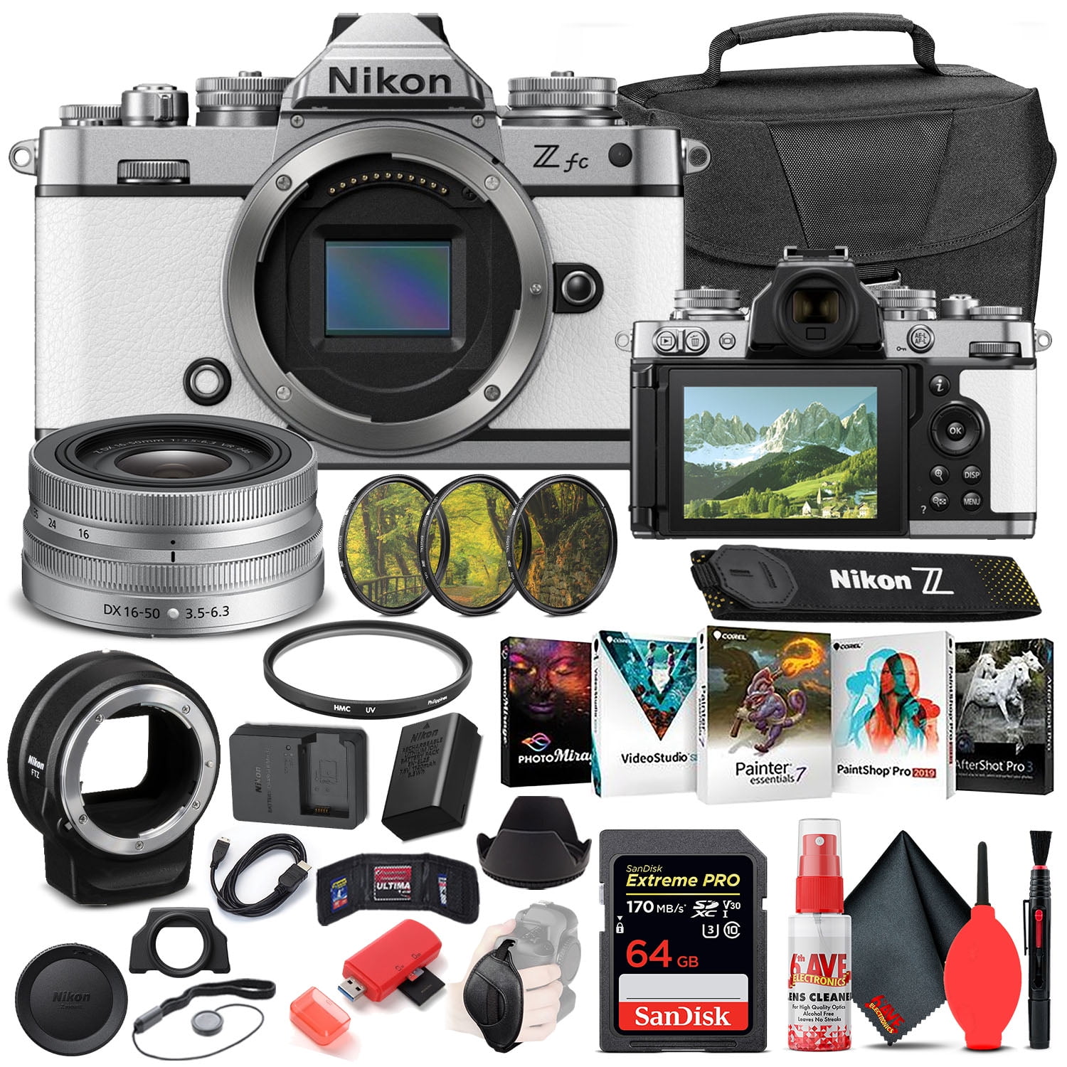 Nikon Z fc Mirrorless Digital Camera with 16-50mm Lens Deluxe International Model Bundle with ...