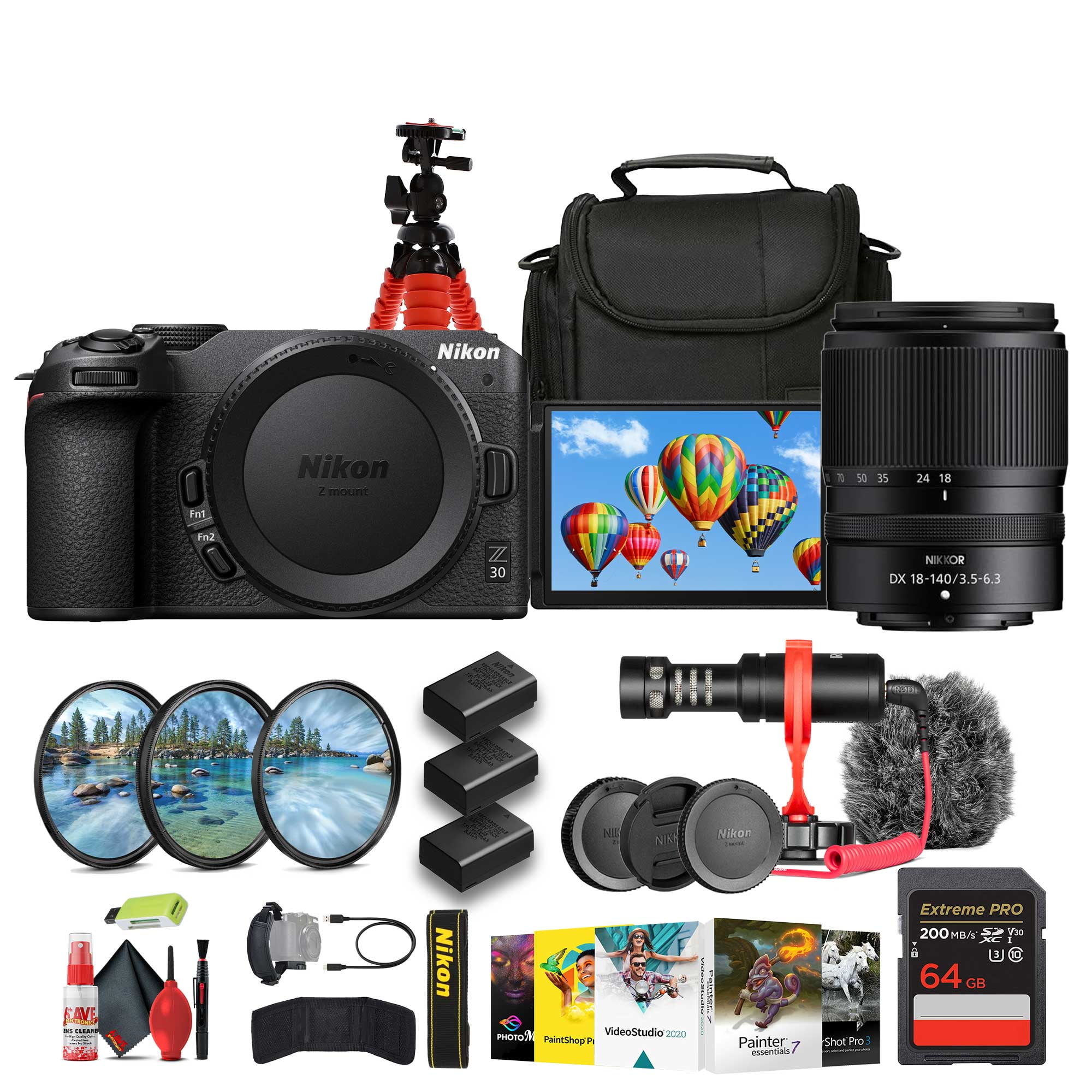Nikon Z30 Lightweight Mirrorless Camera with NIKKOR Z DX 18-140mm f/3.5 ...