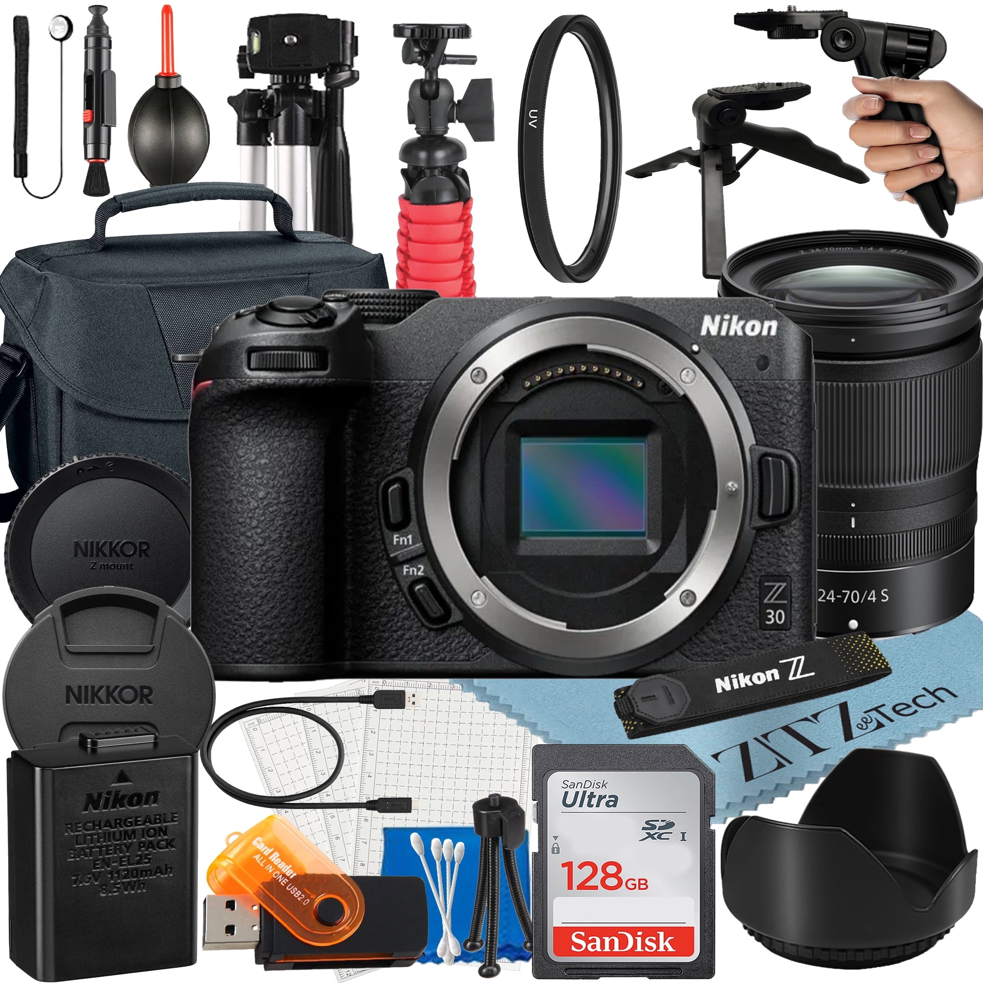 Nikon Z30 Mirrorless Camera Bundle with NIKKOR Z 24-70mm f/4 S Lens ...