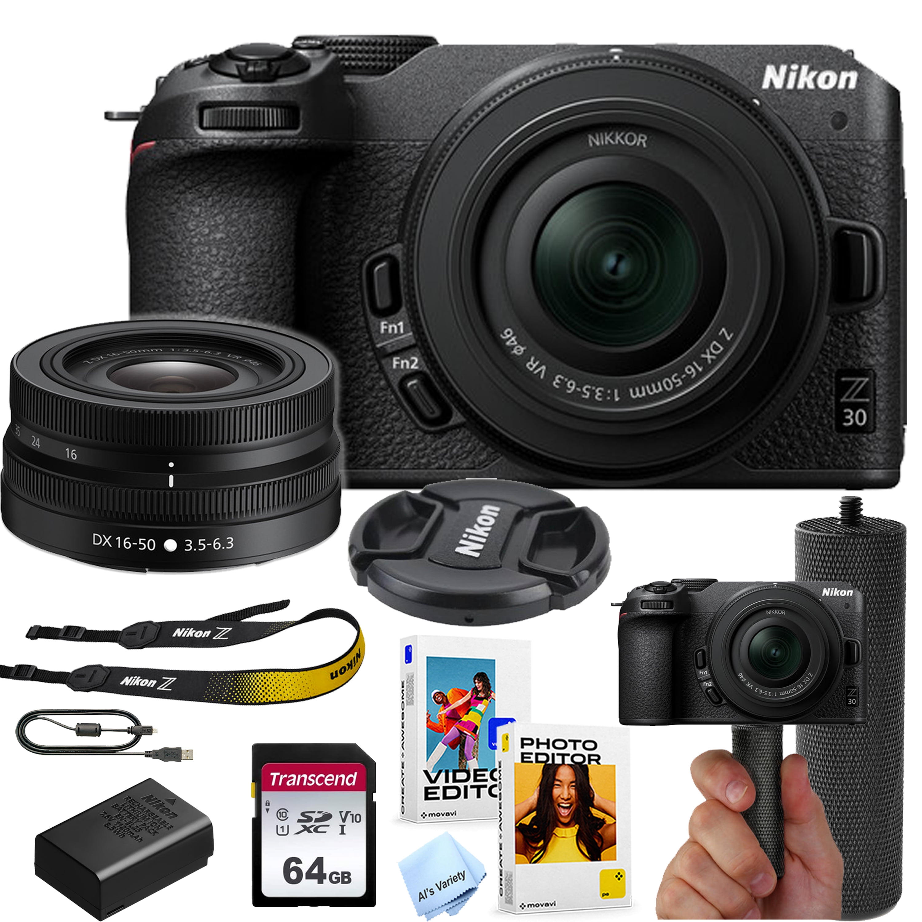 Nikon Z30 Mirrorless Digital Camera W/Nikkor Z 16-50mm Lens + 64GB ...