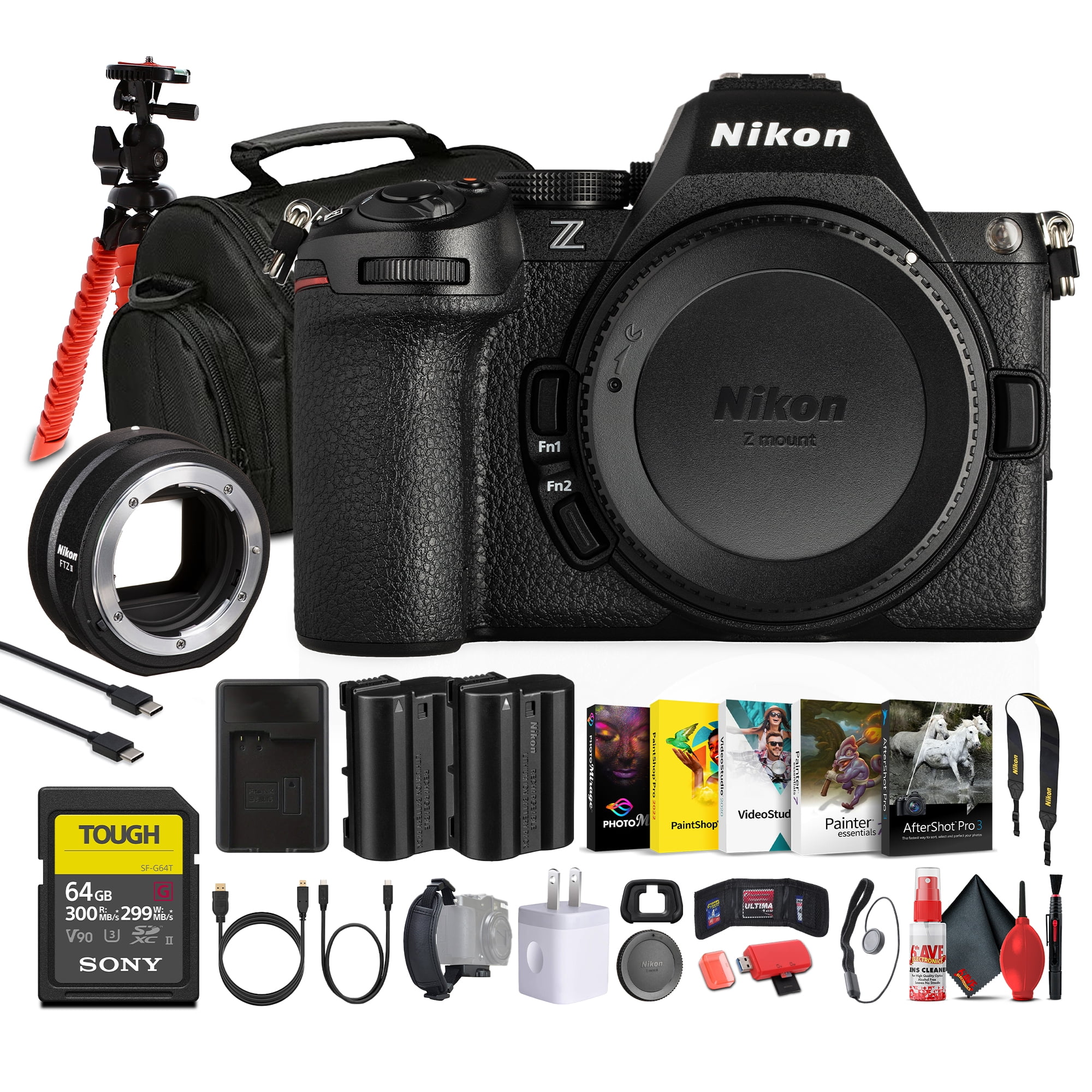 Nikon Z5 II Mirrorless Camera 24.5MP Full Frame Body Bundle FTZ II ...