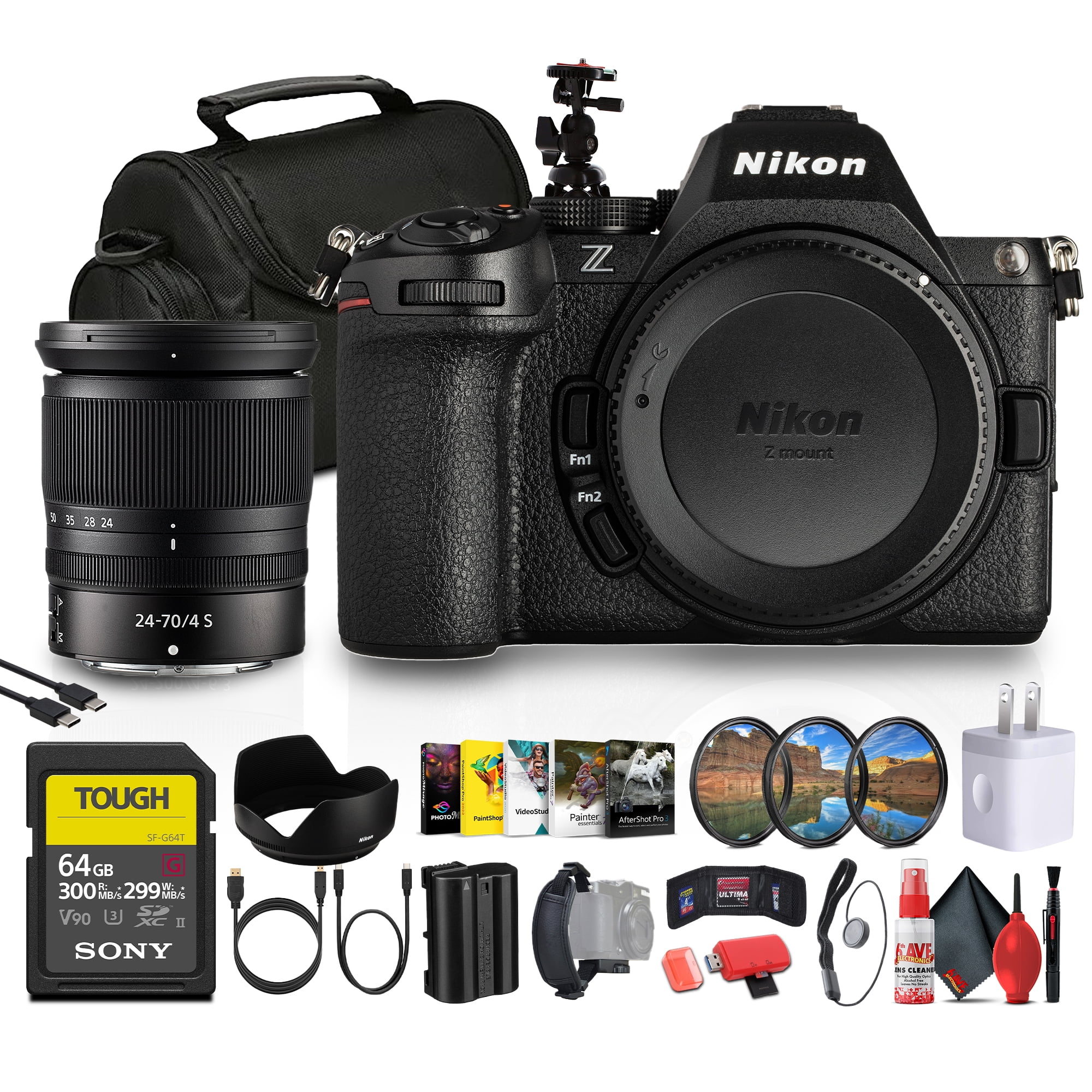 Nikon Z5 II Mirrorless Camera 24.5MP Full Frame with 24-70mm f/4 Lens ...