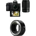 Nikon Z50 Compact Mirrorless Digital Camera, 2 Zoom Lens Kit NIKKOR Z ...