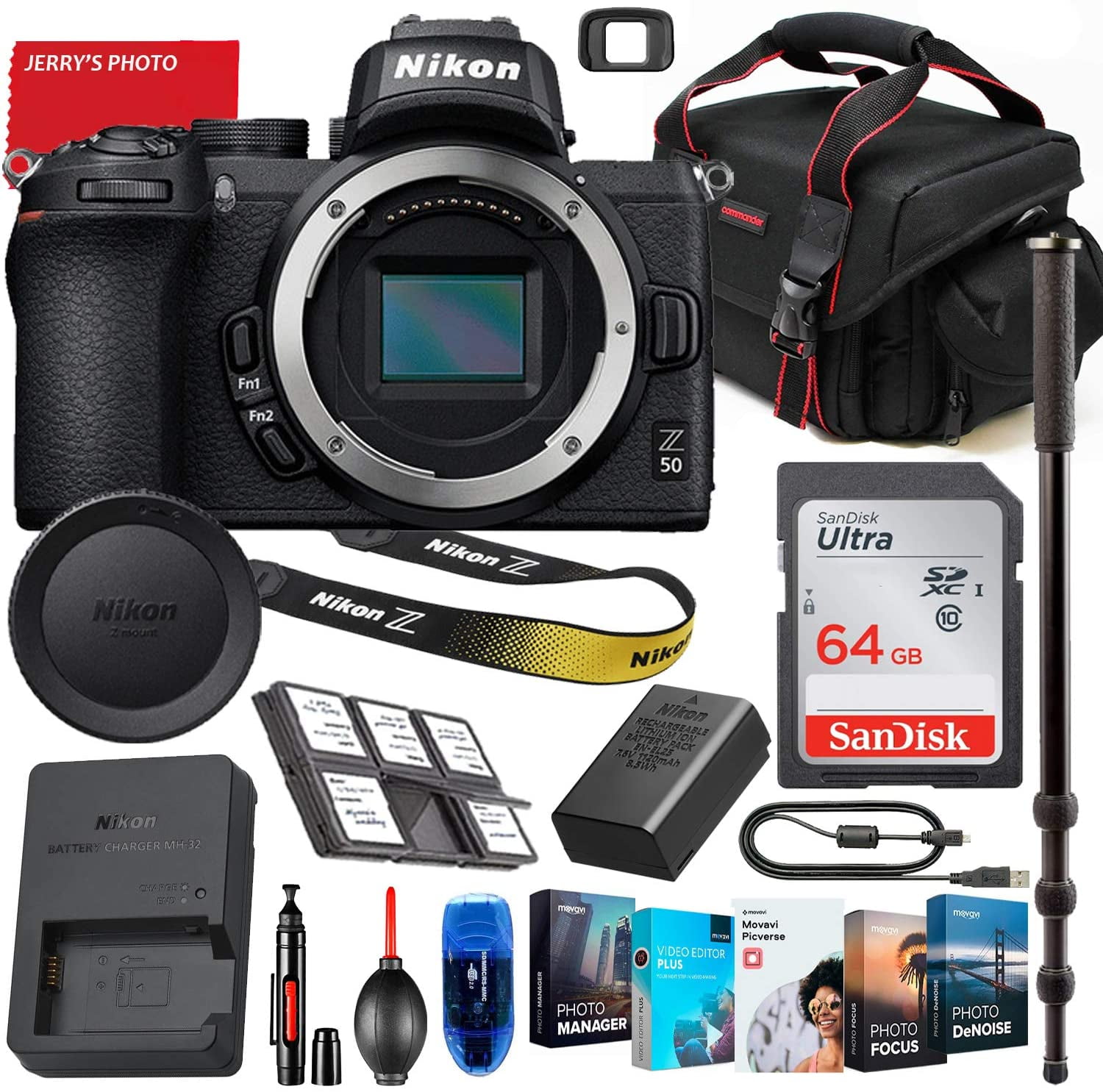 Nikon Z50 Mirrorless Digital Camera (Body Only) Bundle + Premium ...