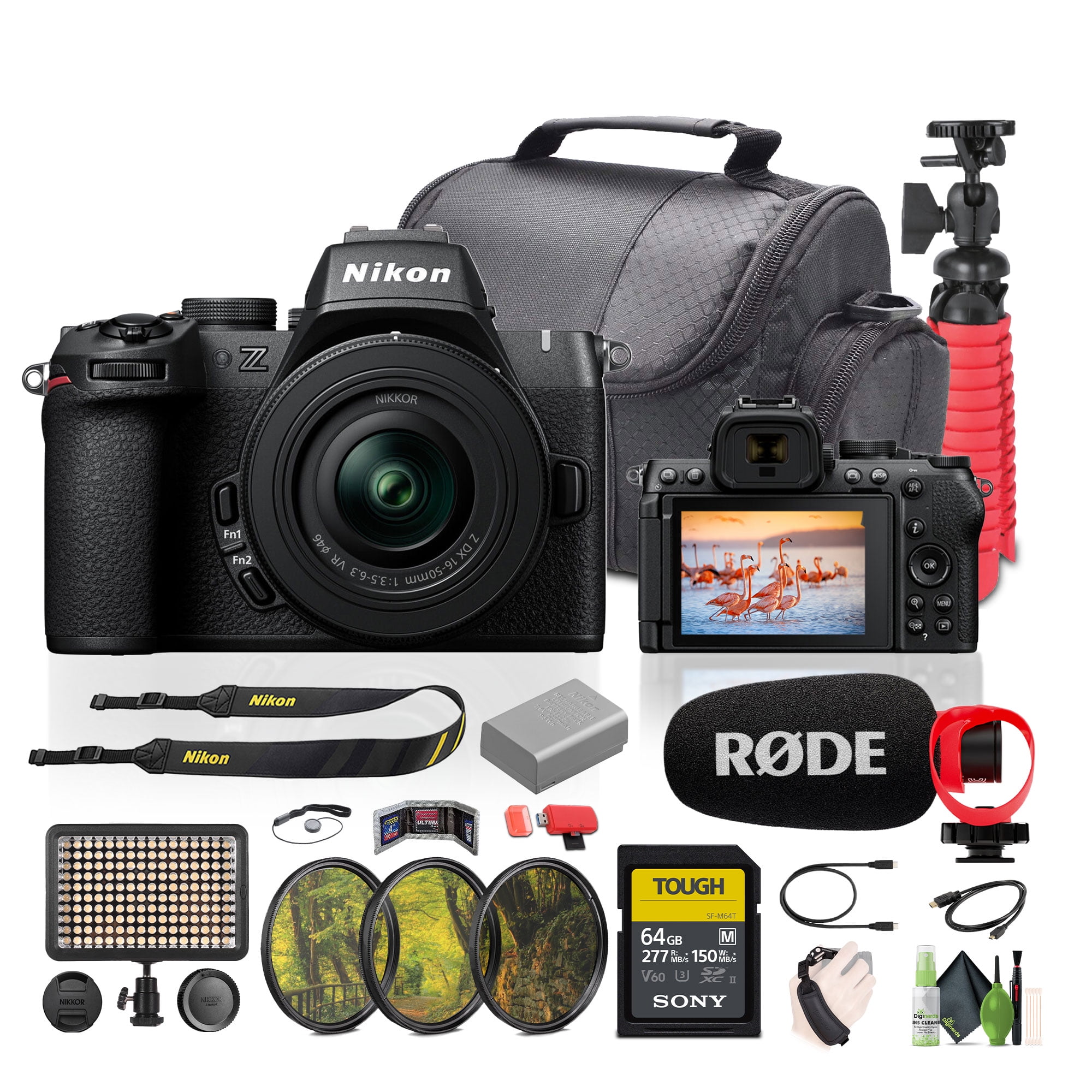 Nikon Z50II Mirrorless Camera 16-50mm Lens +Rode Microphone + Vlogging ...