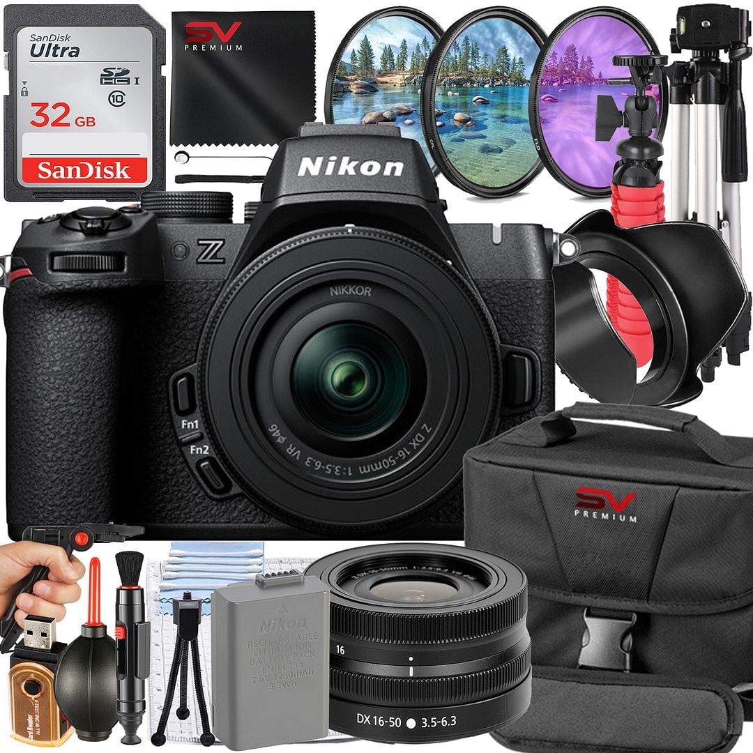 Nikon Z50 II Mirrorless Camera with 16-50mm Lens + SanDisk 32GB Memory ...