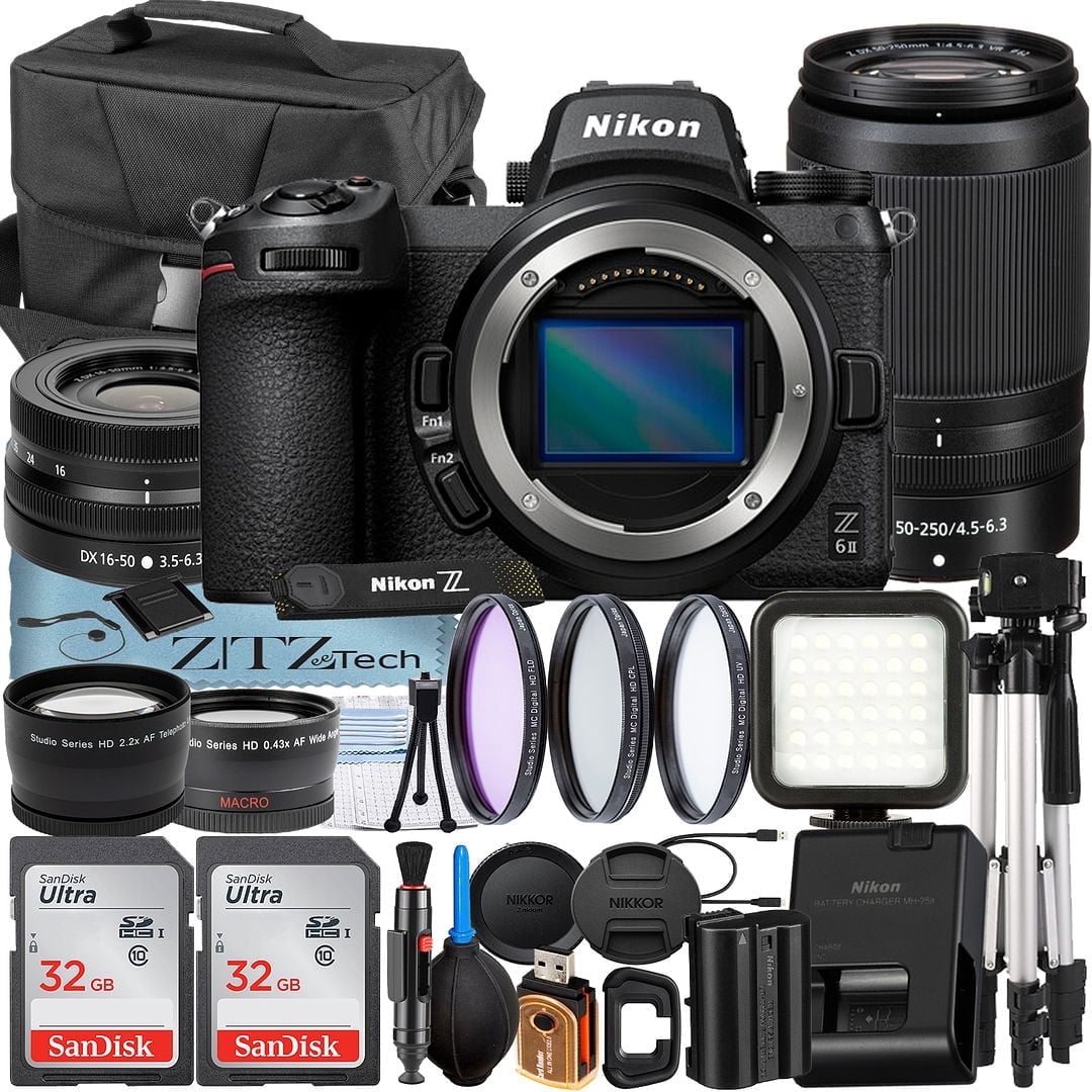 Nikon Z6 II Mirrorless Camera with NIKKOR 16-50mm + DX 50-250mm Zoom ...