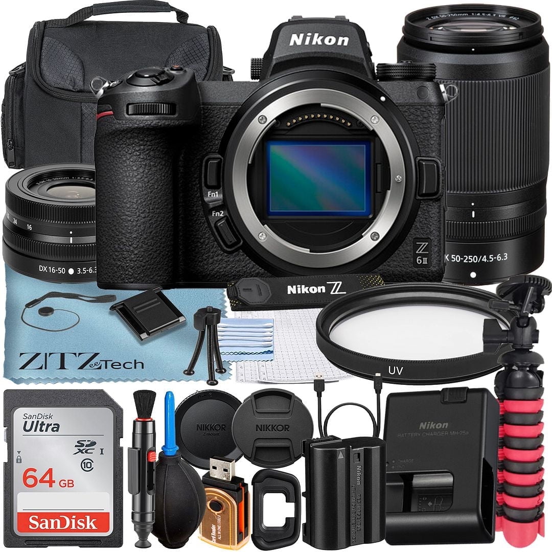 Nikon Z6 II Mirrorless Camera with NIKKOR 16-50mm + DX 50-250mm Zoom ...