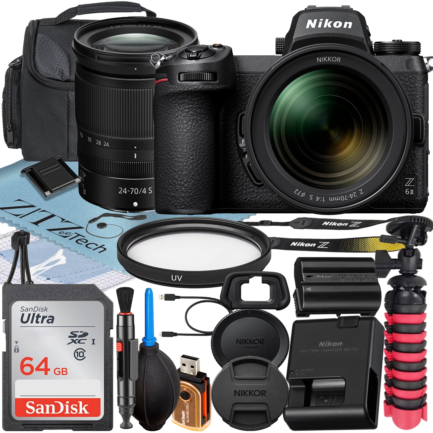 Nikon Z6 II Mirrorless Camera with NIKKOR Z 24-70mm f/4 S Lens ...